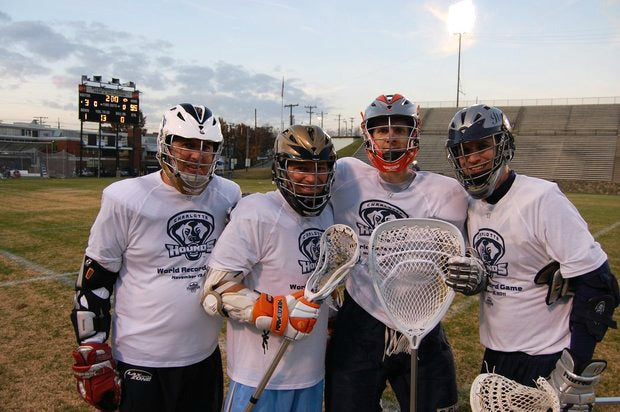 Charlotte Hounds Break Guinness World Record – Lacrosse Playground